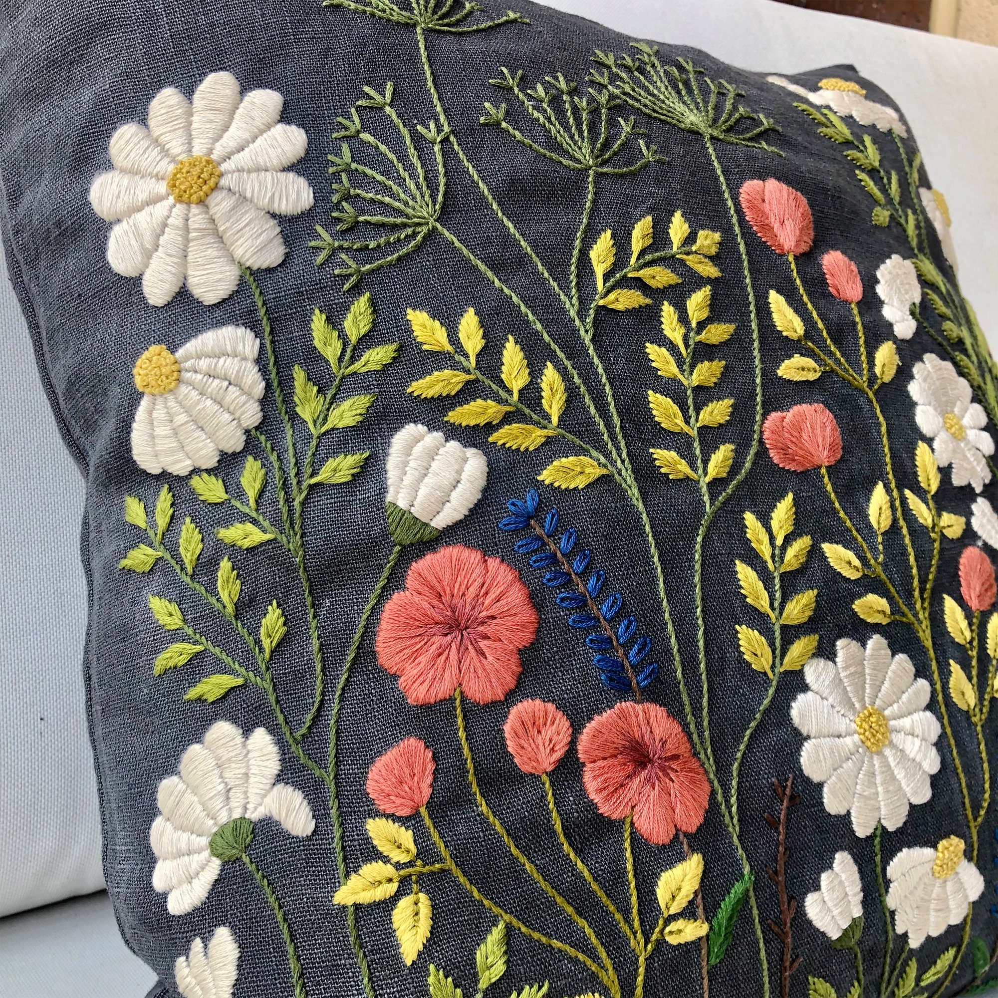 Embroidery Pattern – FLOWER PATCH – PDF Instant Download Hand ...