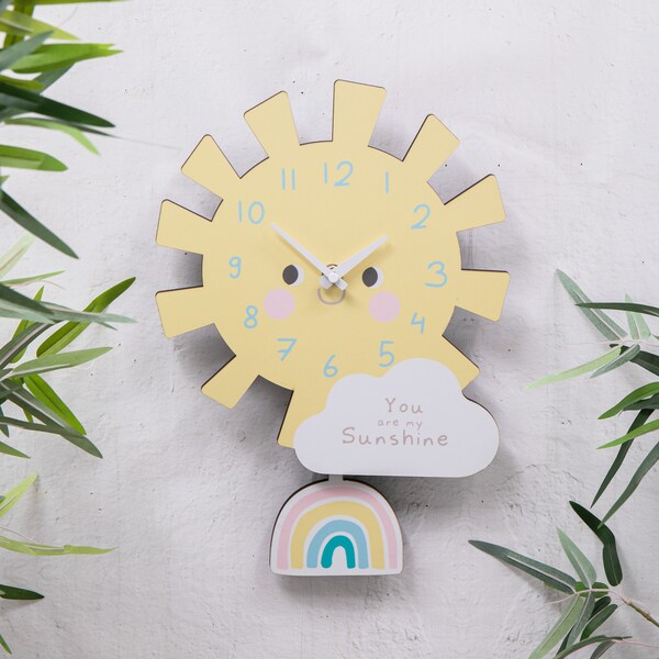 Yellow Wall Clock - Etsy