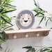 Lion & Giraffe Wood Nursery Children's Floating Shelf and - Etsy