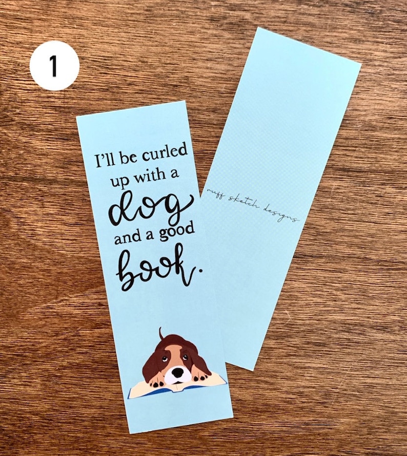 Dog Themed Bookmarks, Bookmarks for Dog Lovers - Etsy