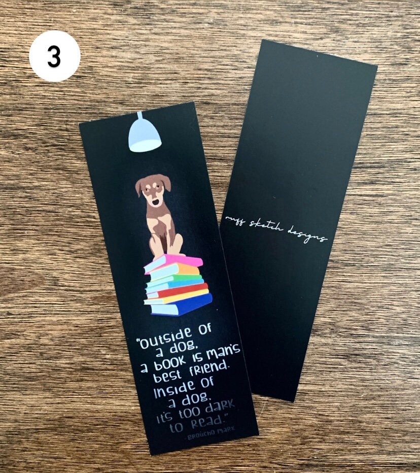 Dog Themed Bookmarks Bookmarks for Dog Lovers - Etsy