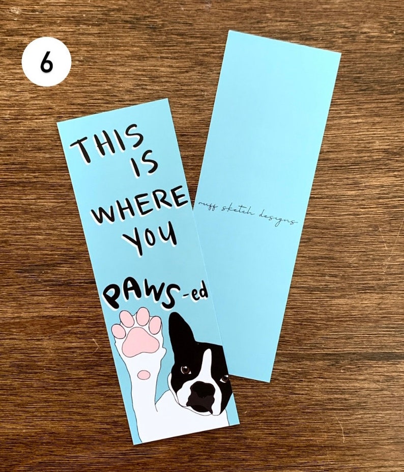 Dog Themed Bookmarks, Bookmarks for Dog Lovers - Etsy