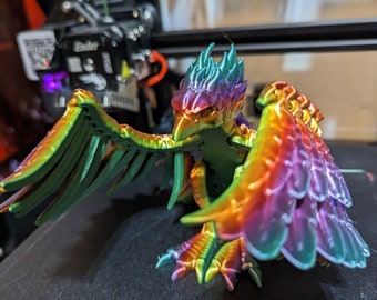 Articulated Phoenix, Flexible Phoenix Toy, Flexi Factory Authorized ...