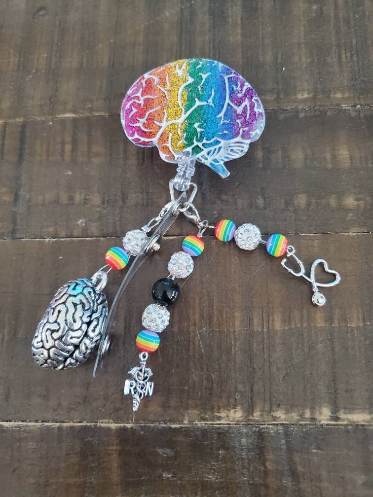 Brain Neuro or Neurotrauma Badge Reel - Etsy
