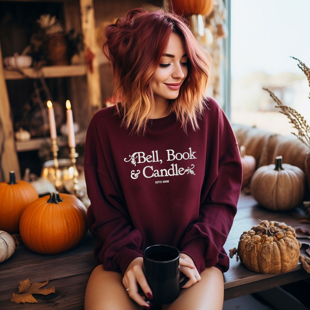 Good Witch Bell Book & Candle Embroidered Sweatshirt - Etsy