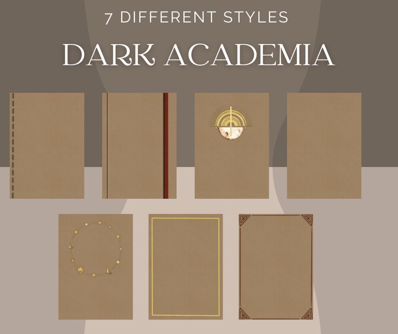 Dark Academia Notebook Covers for Goodnotes or Notability - Etsy Dark Academia Notebook Covers for Goodnotes or Notability - Etsy