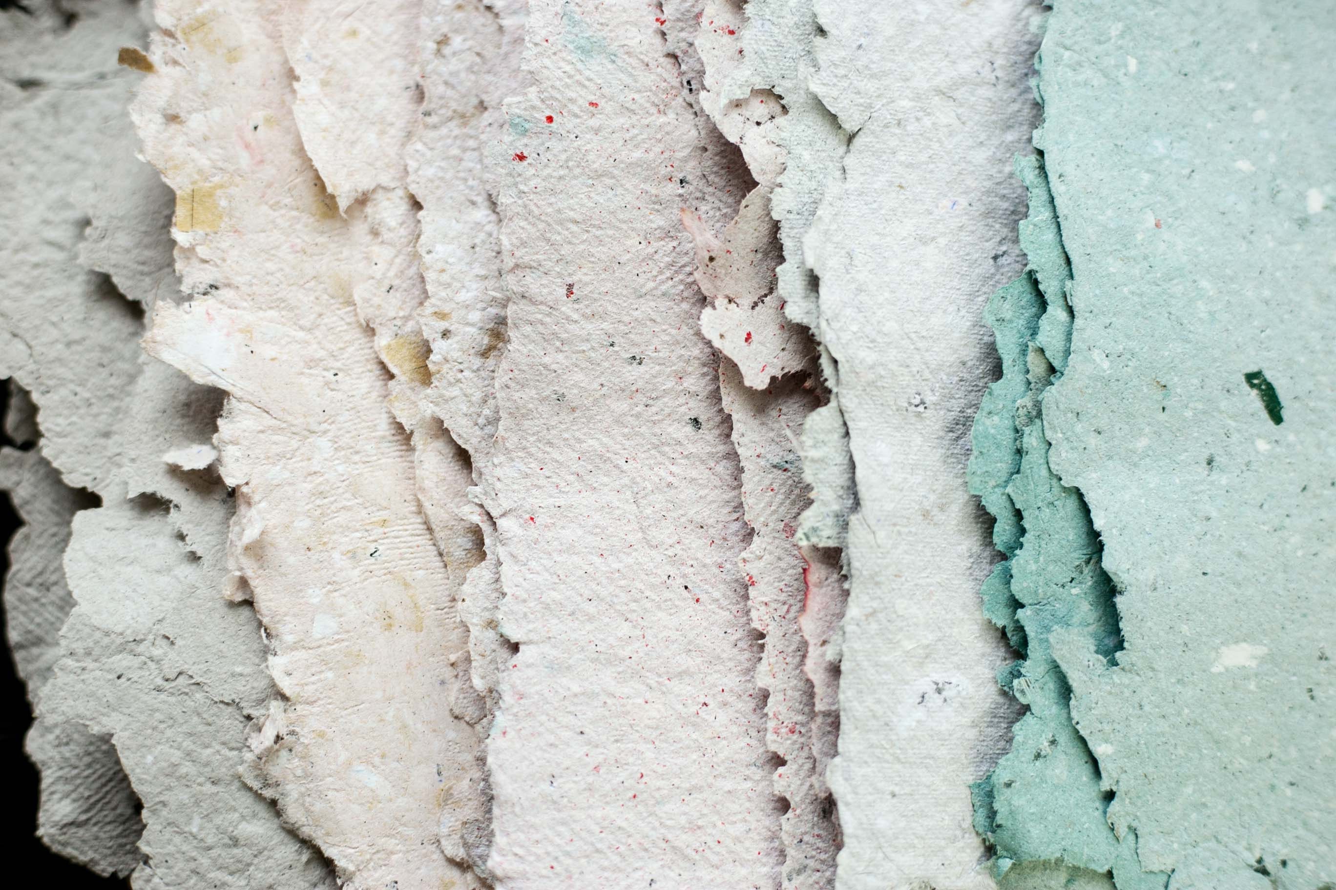 Handmade Recycled Paper 16 Sheets Pastel Colors Blue, Pink,gray ...