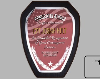 Custom Firefighter Retirement Plaque - Etsy