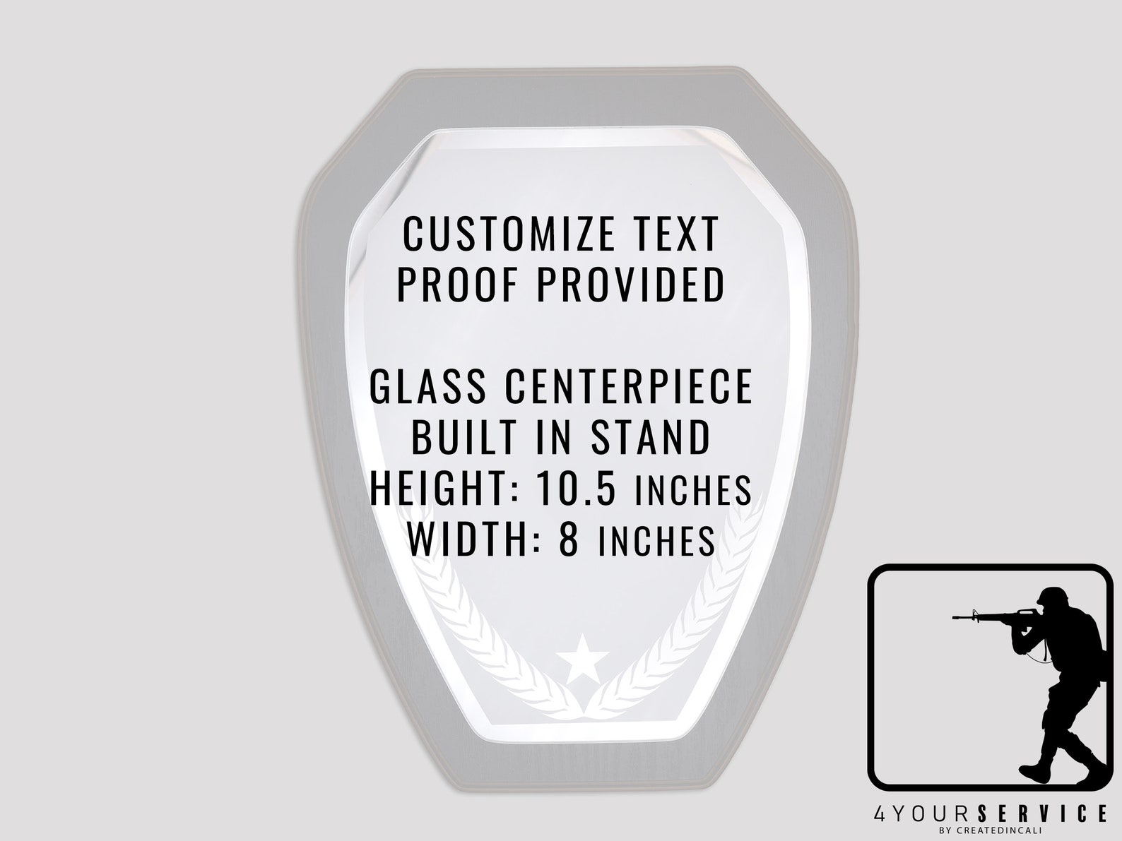 Custom Plaque, Military Recognition Plaque, Quarterly Award, Air Force ...