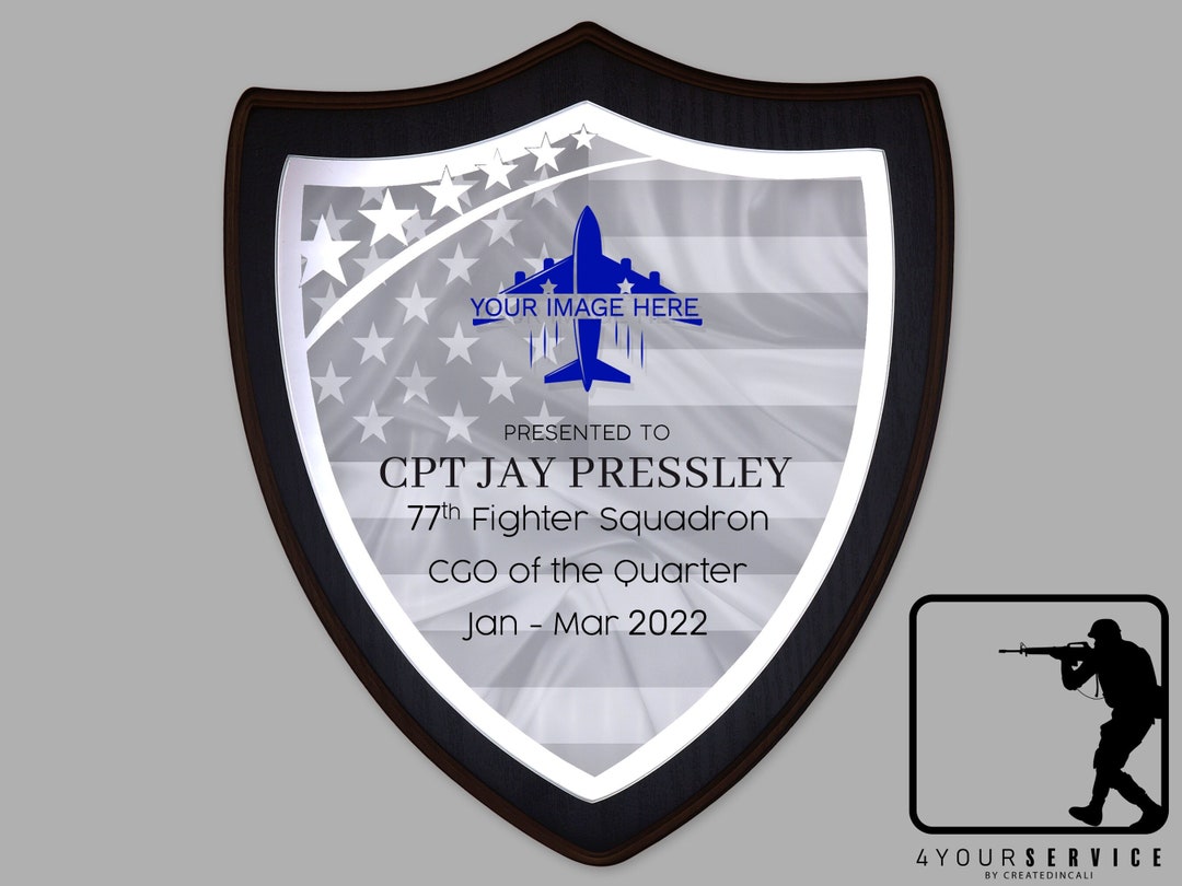 Custom Air Force Plaque, USAF Award, Recognition Plaque, Quarterly ...