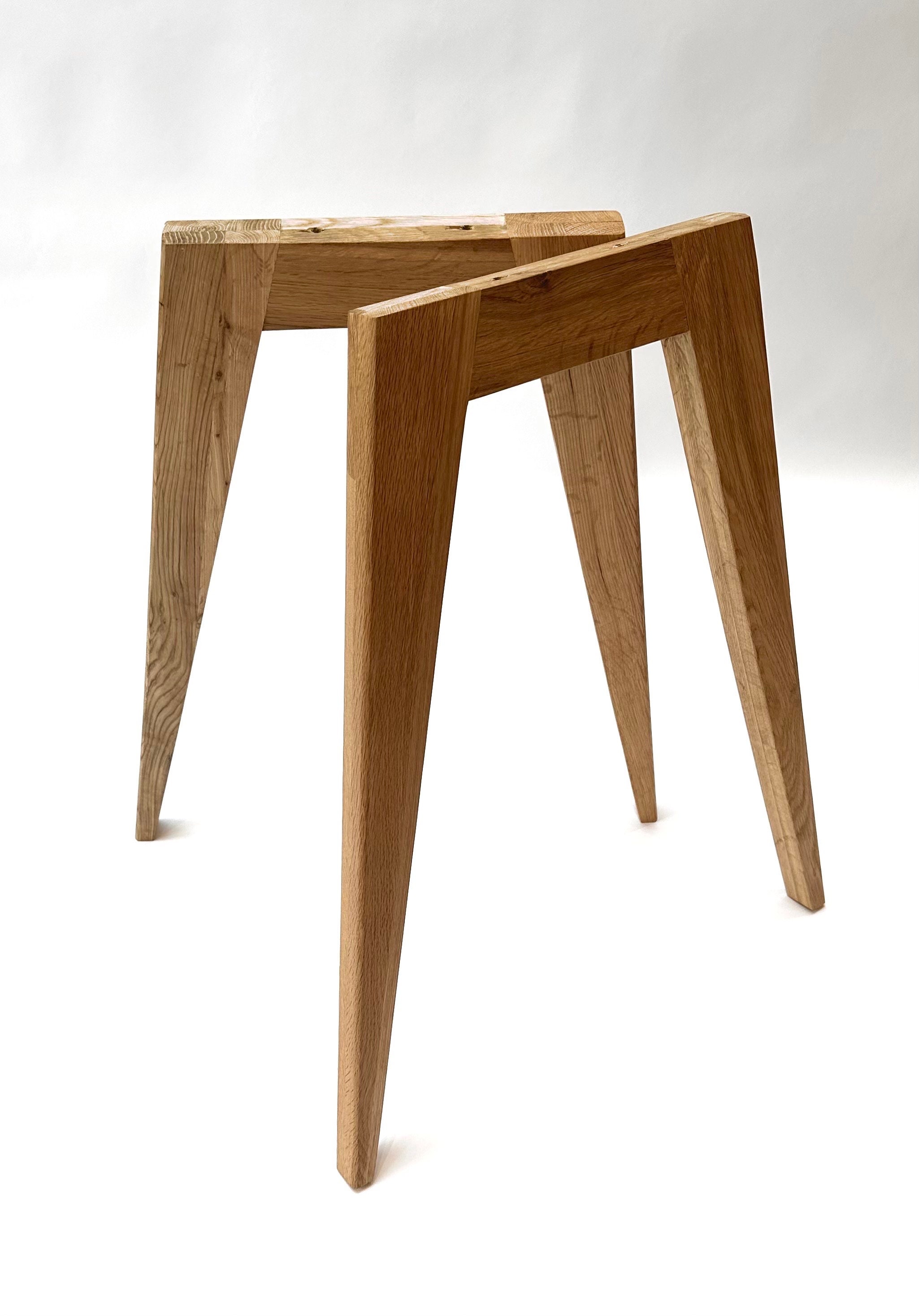 A Pair of Tapered Oak Legs 4 Legs in Total Coffee Table, Desk or Dining ...