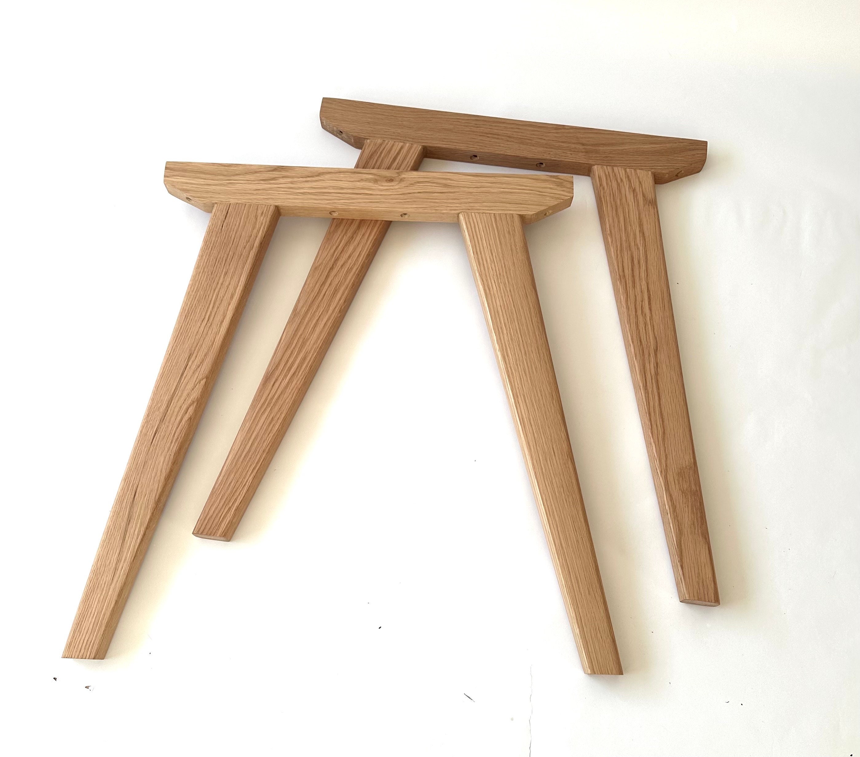 Tapered Oak Legs - Coffee Table, Desk or Small Dining Table - Etsy UK