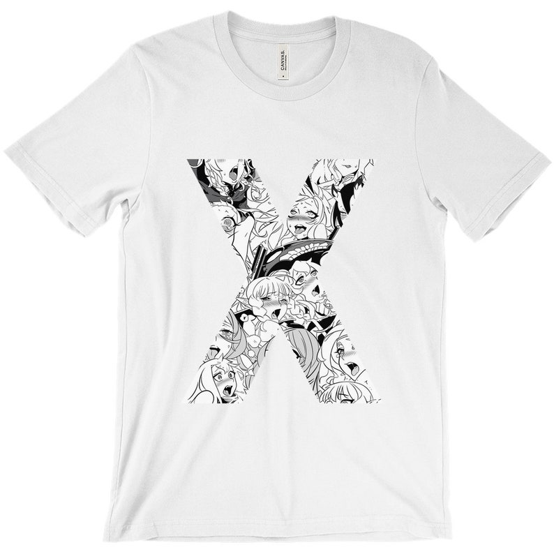 Ahegao T-shirts, Hentai Lewd Fashion Waifu Tshirt, Anime Design Shirt ...