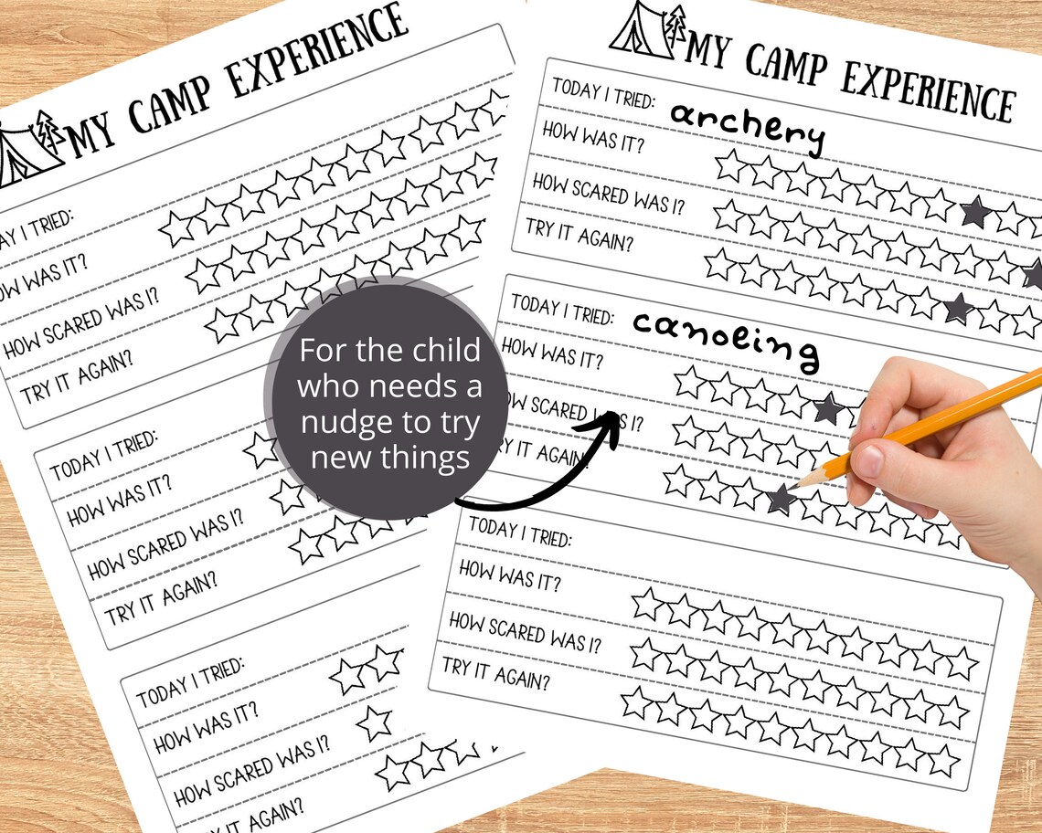 Printable Summer Camp Stationery, Letters From Camp, Fill in the Blank ...