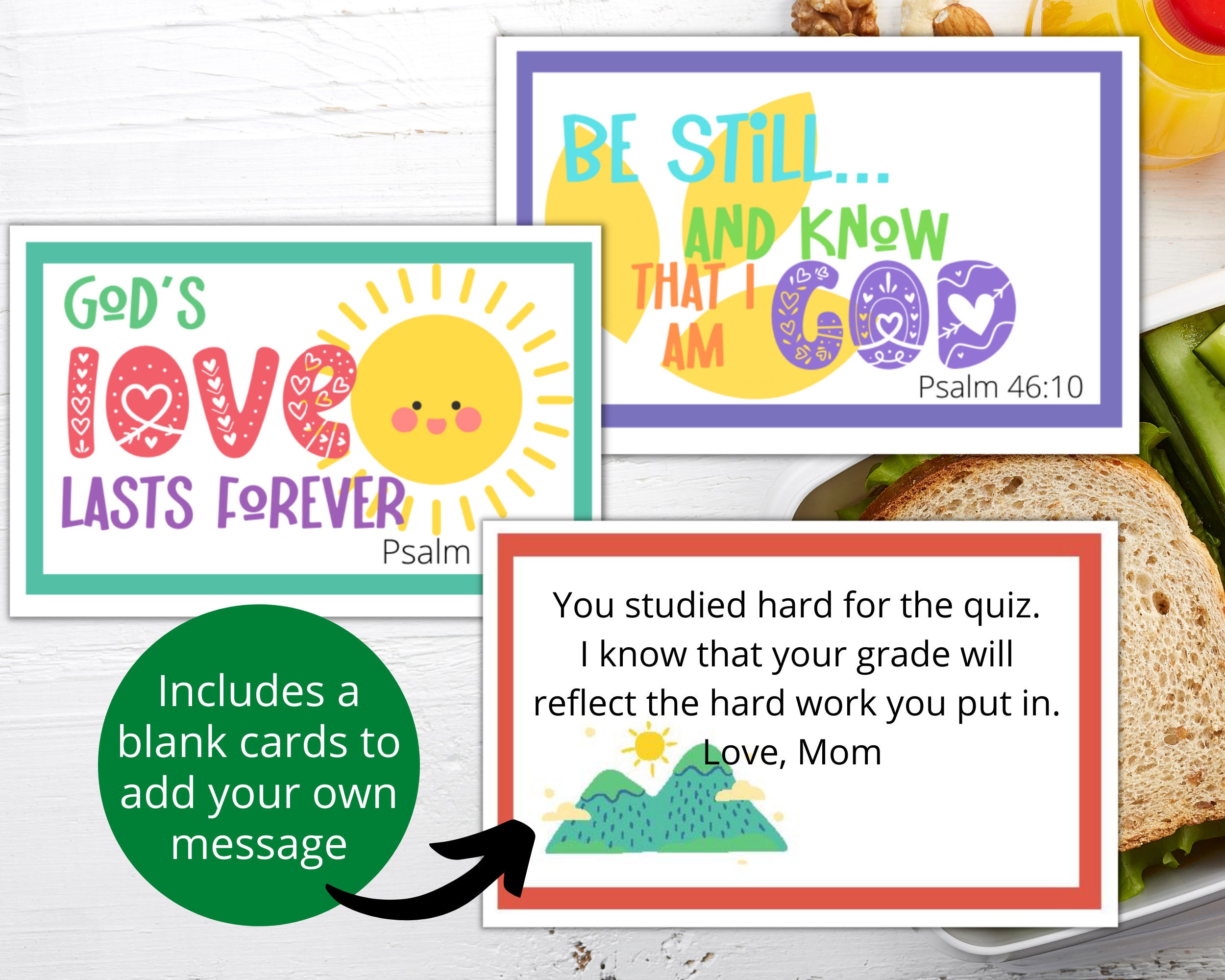 Printable Lunch Box Notes for Kids, Editable PDF for Personal Notes ...