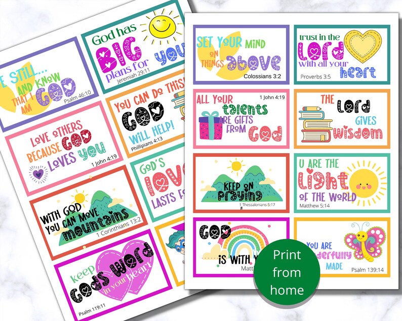 Printable Lunch Box Notes for Kids, Editable PDF for Personal Notes ...