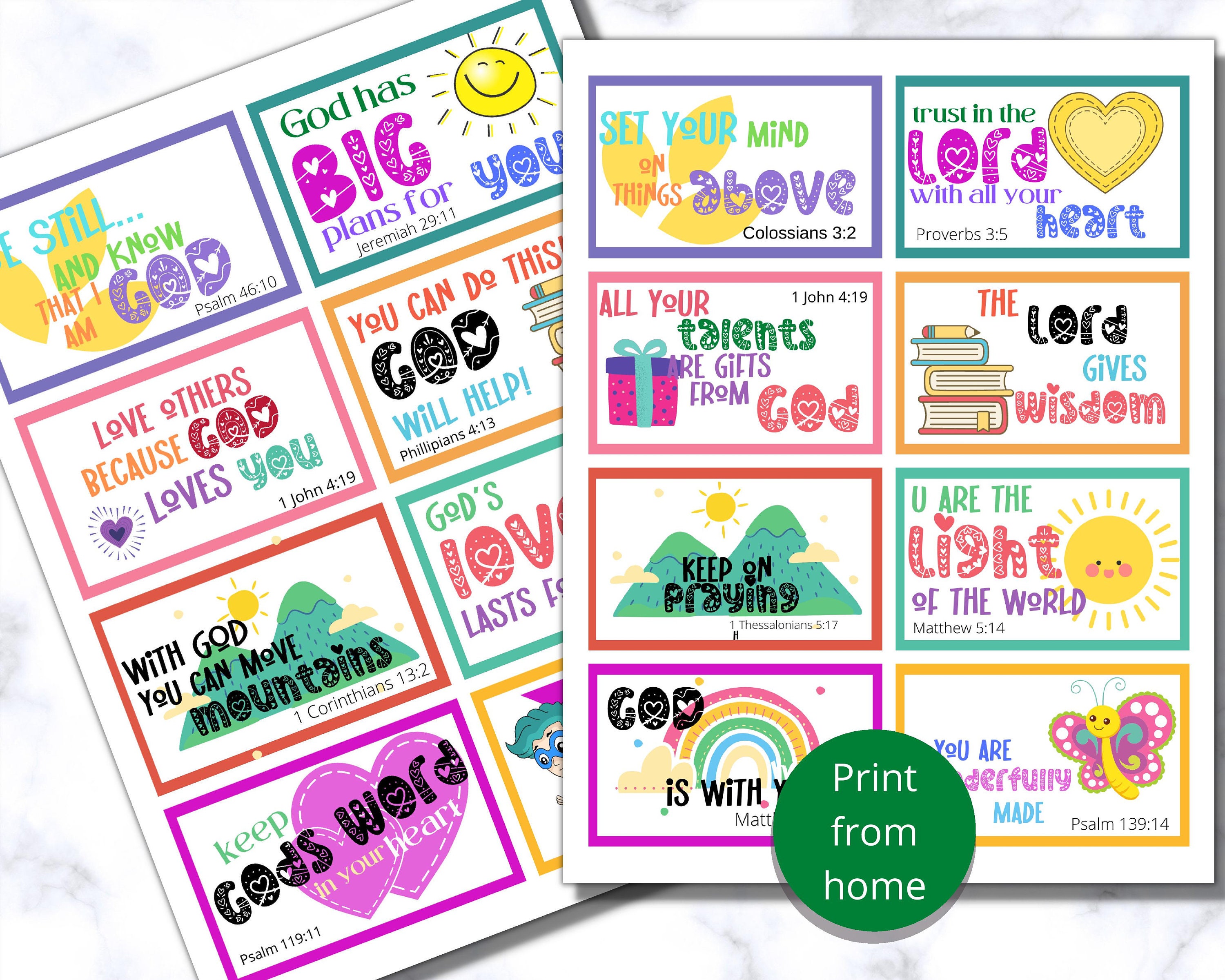 Printable Lunch Box Notes for Kids, Editable PDF for Personal Notes ...