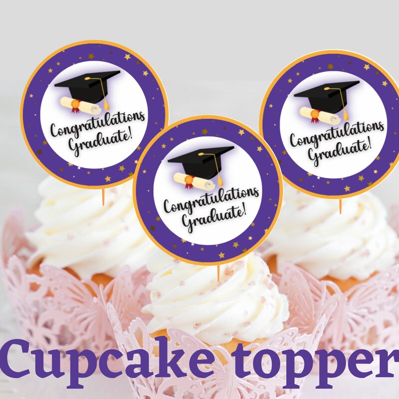 Graduation Cupcake Toppers - Etsy