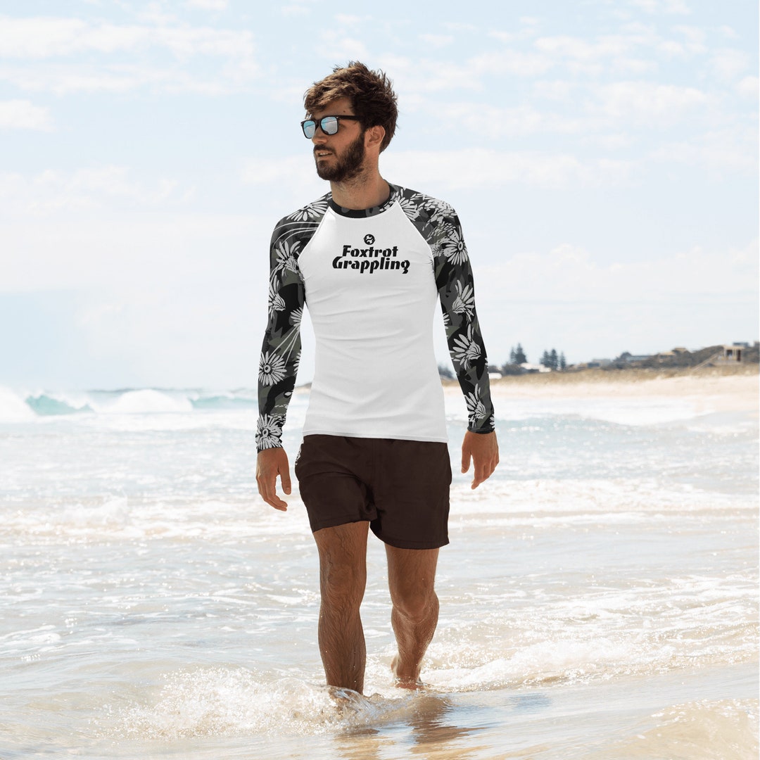 Jungle Night Hawaiian Men's Rash Guard - Etsy