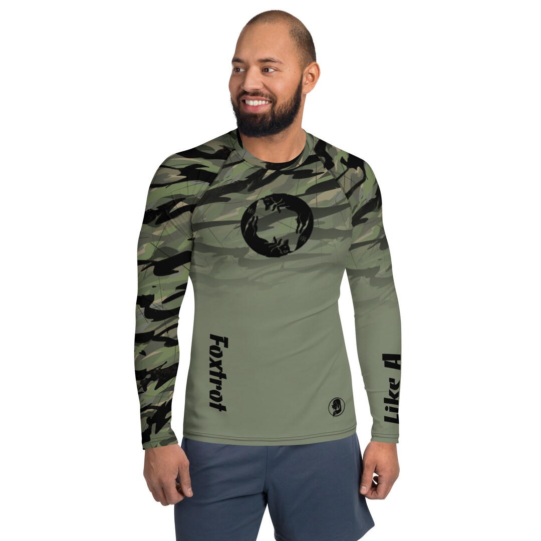 Ghillie Tiger Like A Fox Men's Rash Guard - Etsy