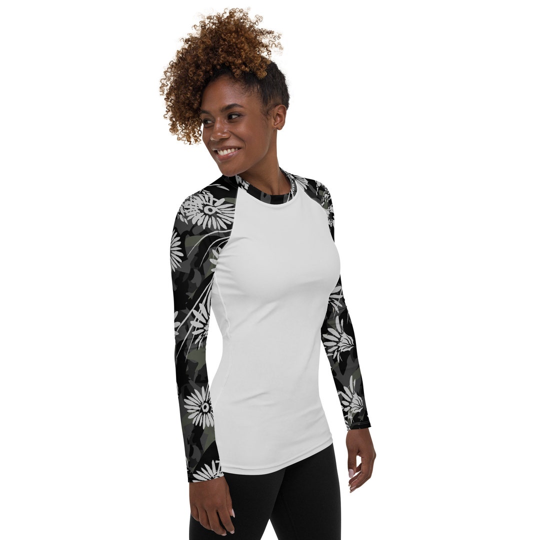Jungle Night Hawaiian Basic - Women's Rash Guard - Etsy