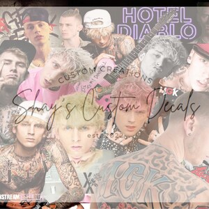 Digital Download MGK Collage Tumbler 20 Oz Skinny Machine Gun Kelly ...