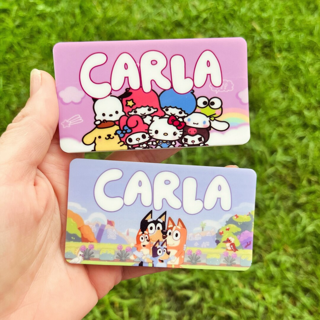 Custom Name Badges, Hello Kitty, Bluey - Etsy