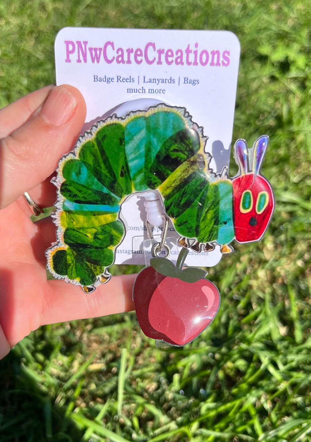 Hungry Caterpillar Badge Reel - Etsy