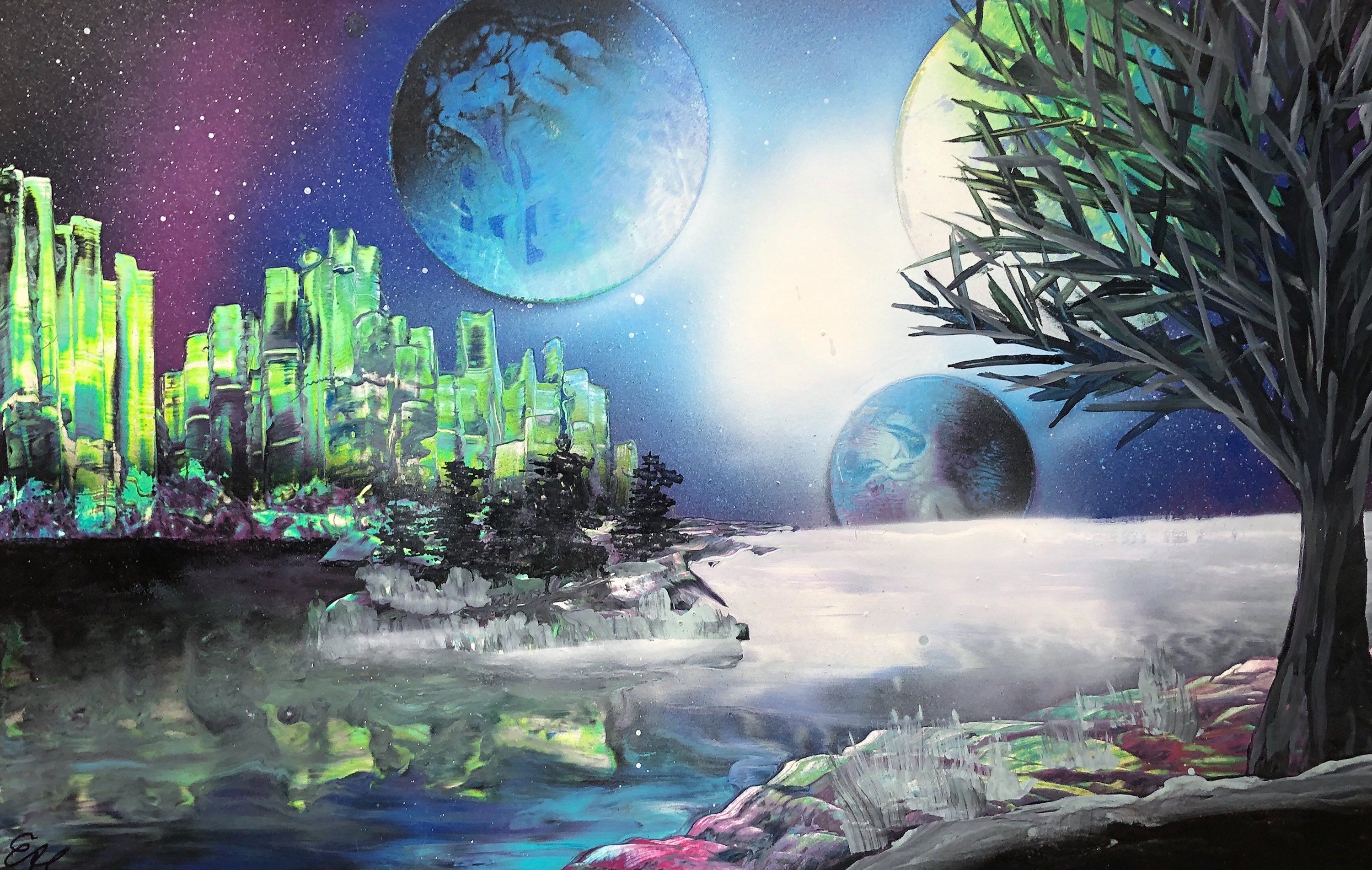 Spray Paint Art Space And City