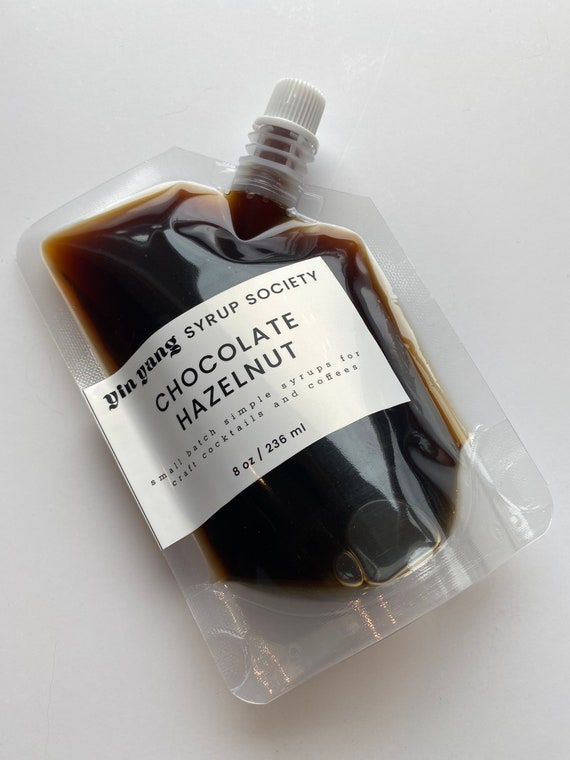 Chocolate Hazelnut Coffee & Cocktail Syrup 8 Oz and 12 Oz | Etsy