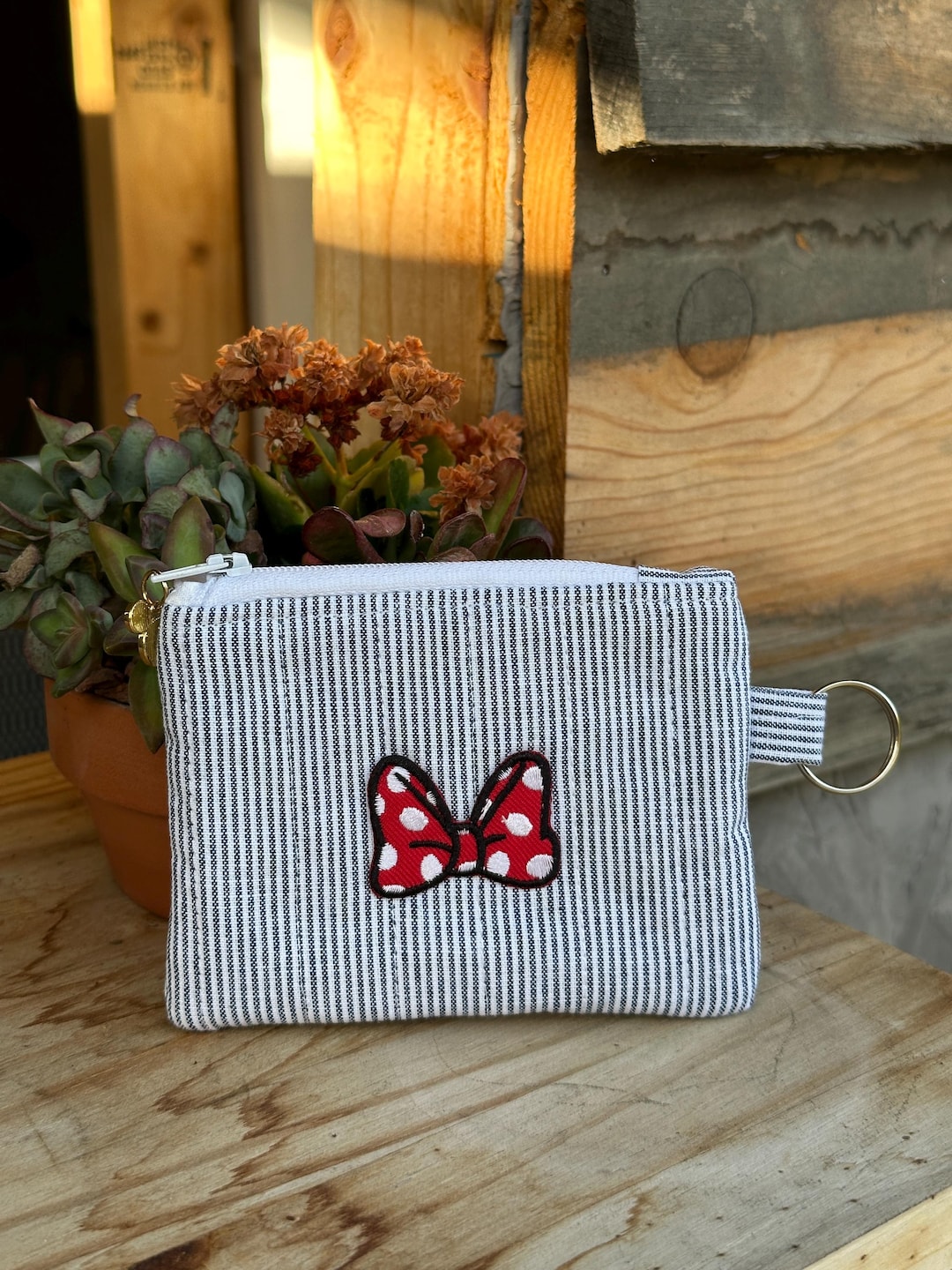 Minnie Mouse Inspired Small Pouch, Disney Inspired Small Pouch, Minnie ...