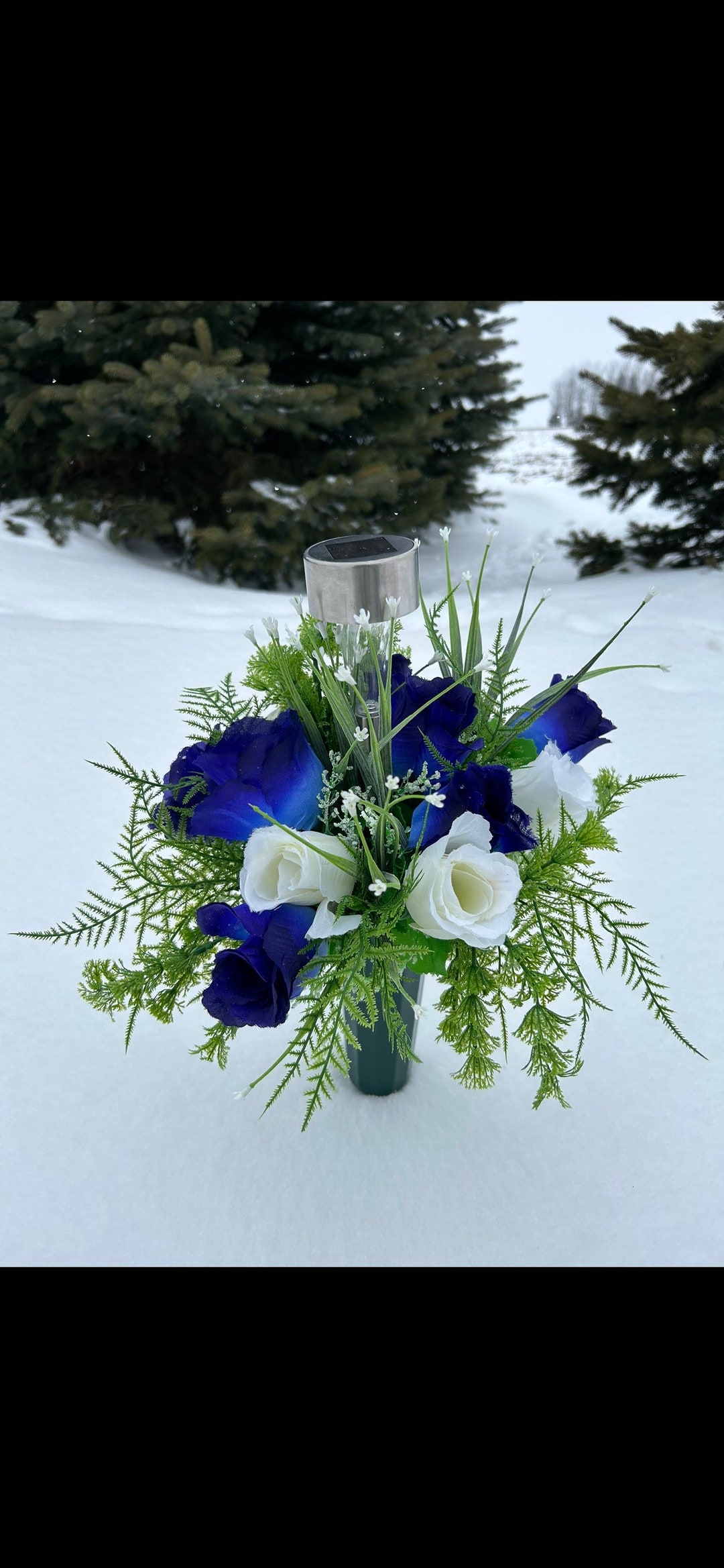 Artificial Flower Ground Arrangement - Etsy