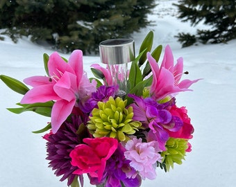 Artificial Flower Ground Arrangement - Etsy