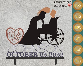 Wheelchair Cake Topper - Etsy