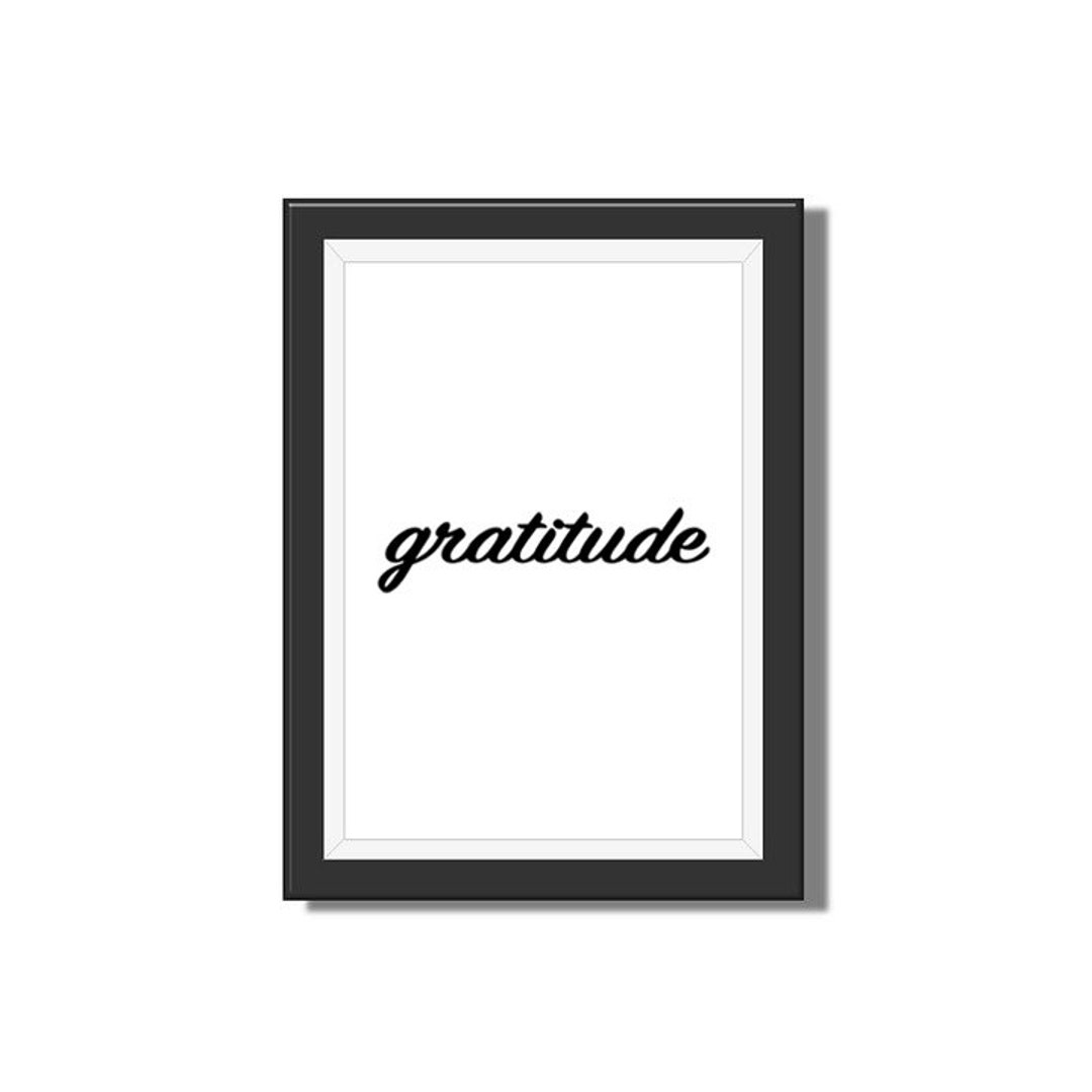 Gratitude Print Printable Digital Print Poster Print Wall Print ...