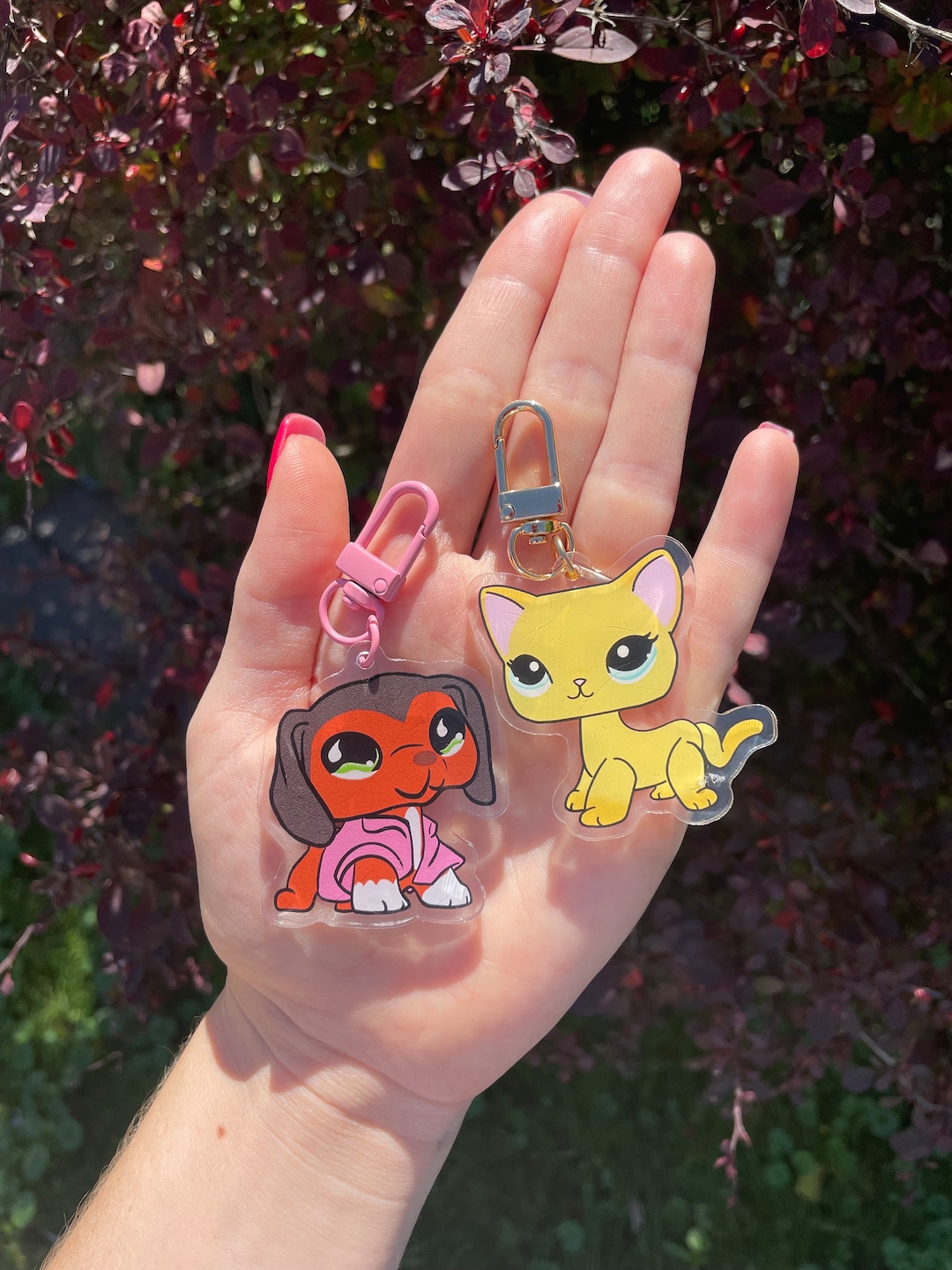 Savvy #675 Savvanah Reed VS .brooke #339 Keychain | LPS | Littlest Pet ...