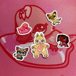 Littlest Pet Shop Handdrawn Vinyl Sticker Pack - #675 , #3573 , La ...