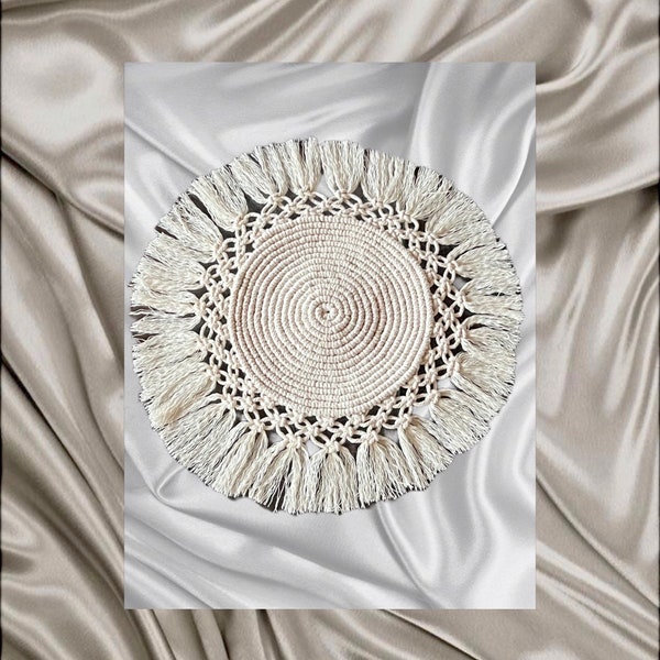 Macrame Round Runner Table - Etsy