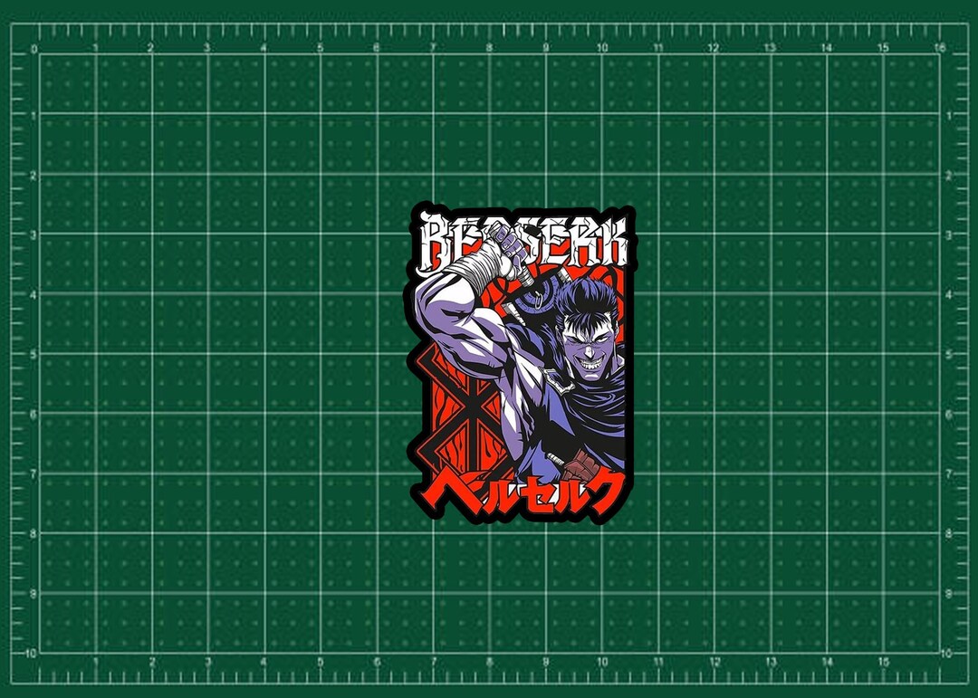 Guts Anime 1997 2016 Sticker Anime Stickers Dark Fantasy - Etsy