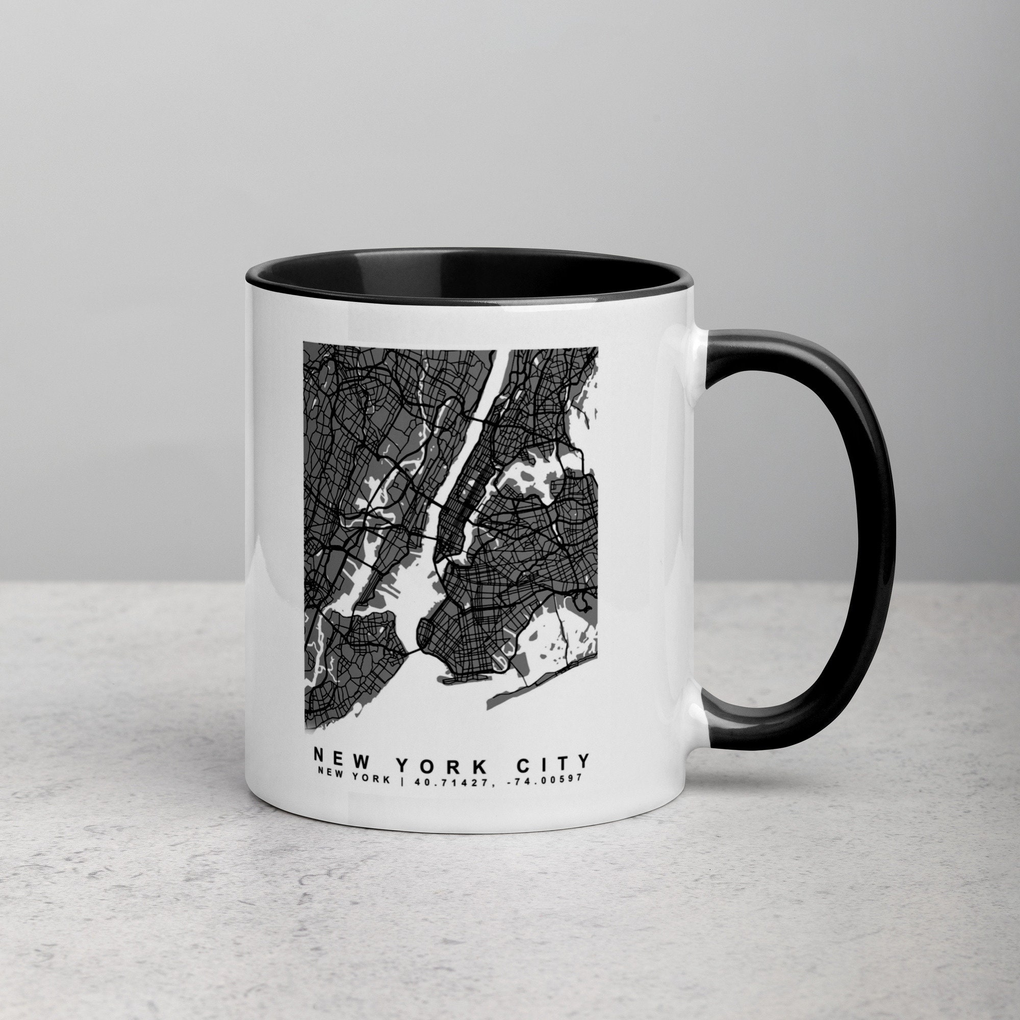 Custom Map Coffee Mug,aesthetic Mug,ceramic Travel Mug,custom Map Mug ...
