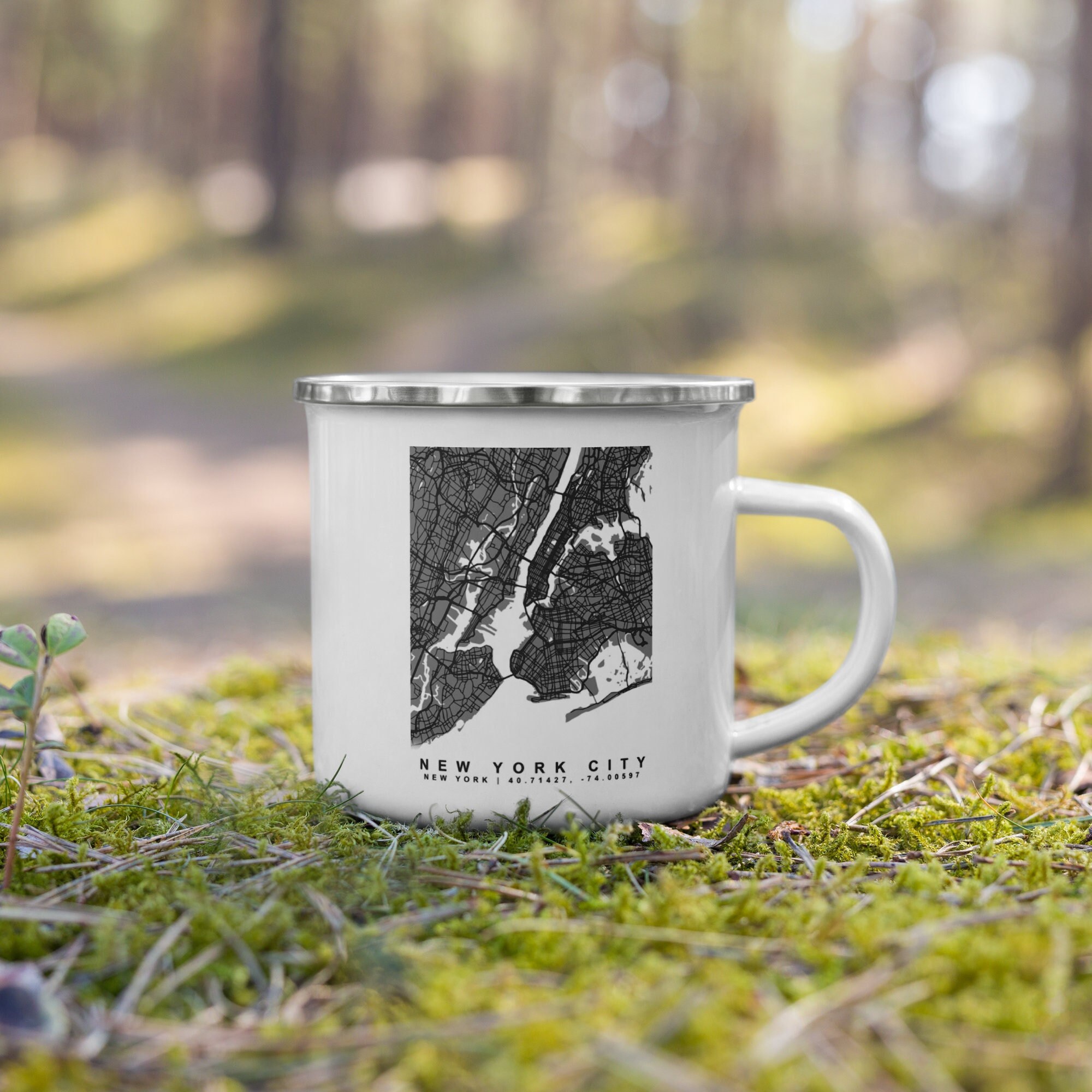 Custom Map Coffee Mug,aesthetic Mug,ceramic Travel Mug,custom Map Mug ...