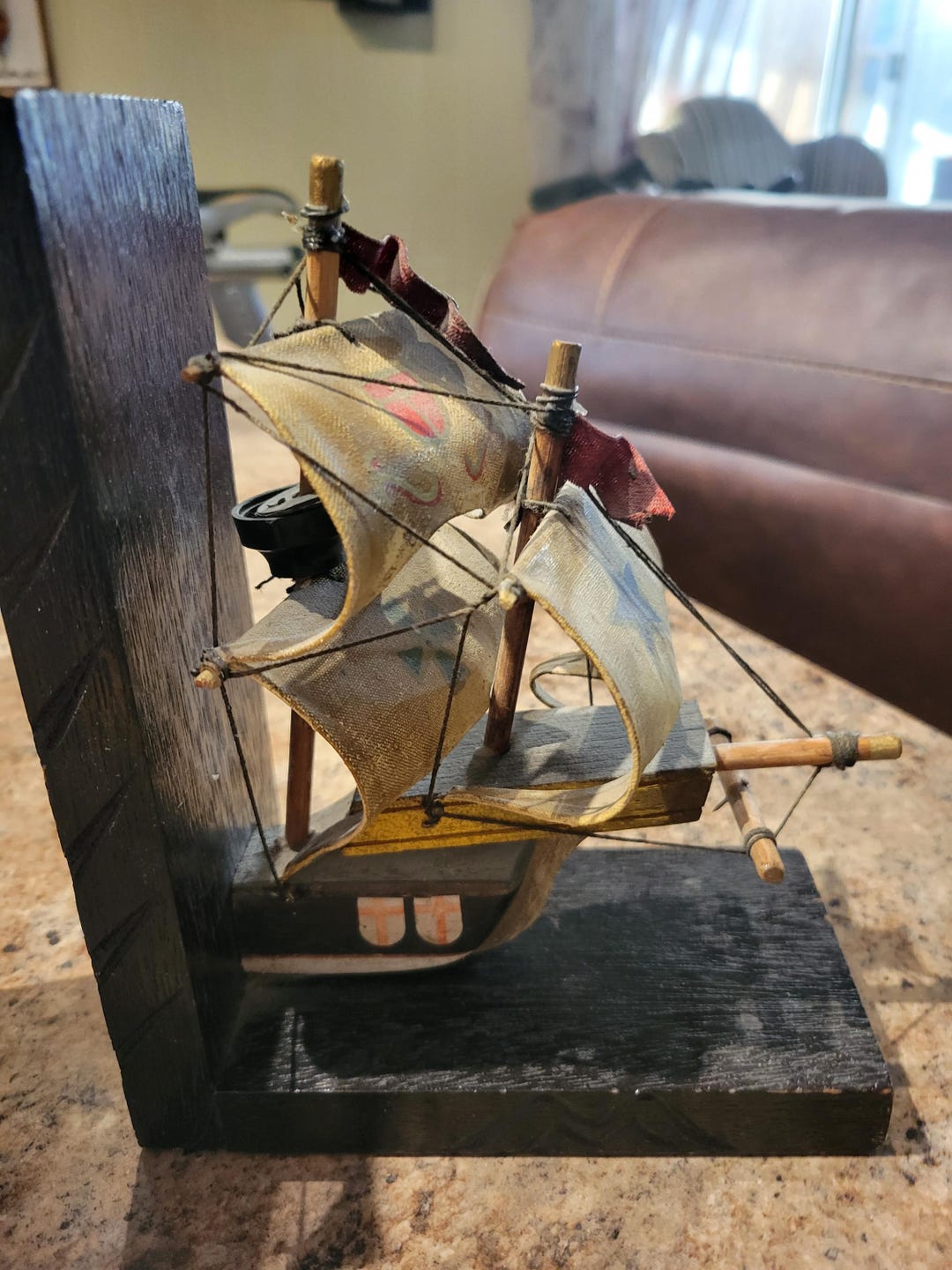Vintage Ship Wooden Bookends the Great Explorers Series Christopher ...