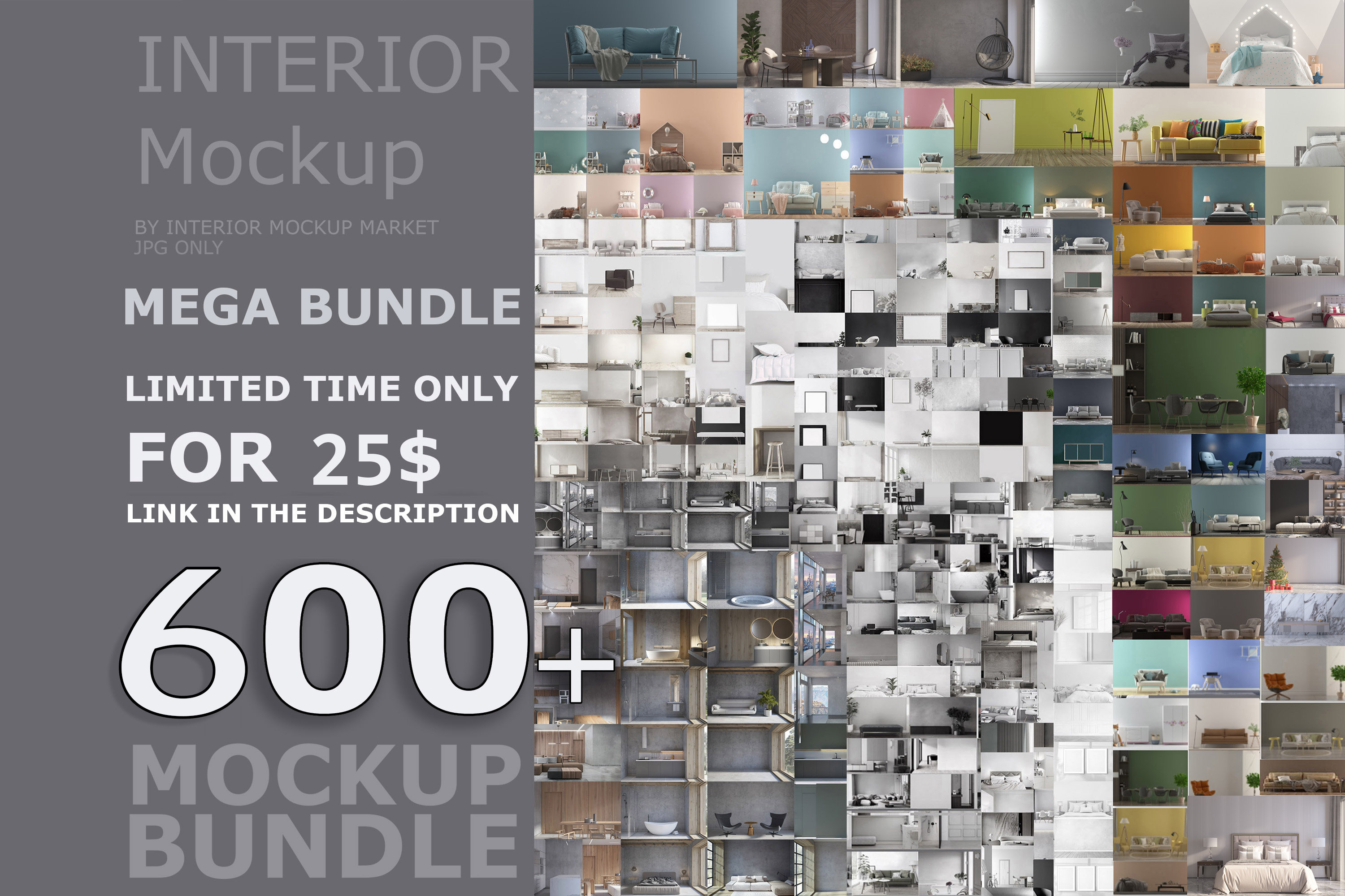 600 + Interior Mockup Bundle, Mockup Set, Mockup Bundle, Mockup ...