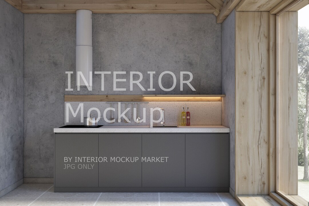 Interior Mockup, Kitchen Mockup, Modern Mockup, Minimalist Mockup ...