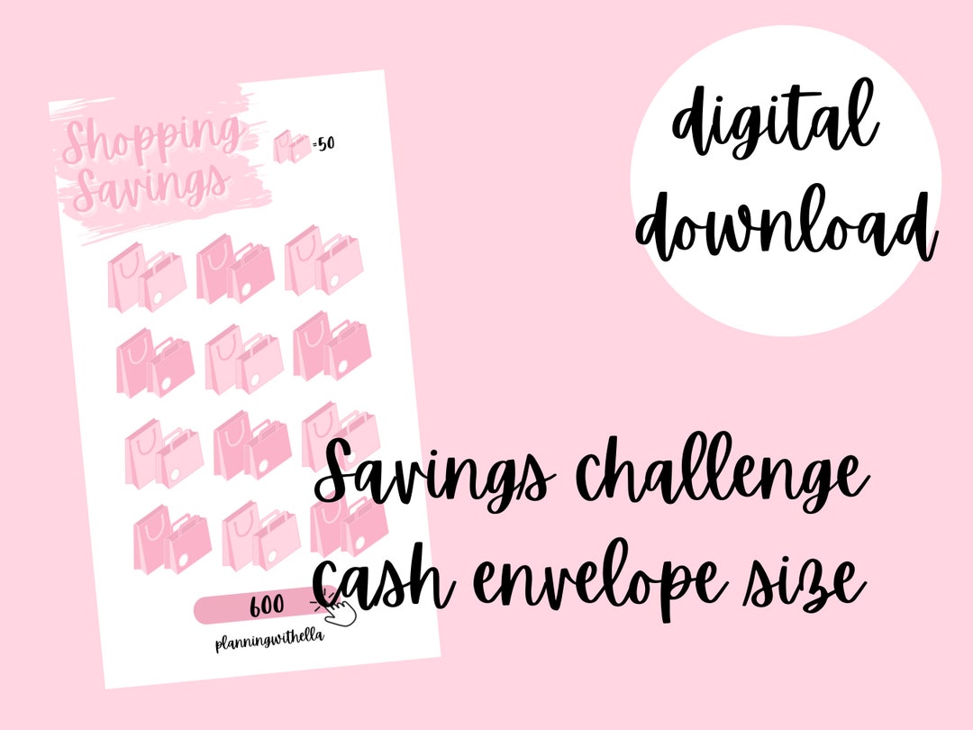 600 Shopping Savings Challenge Printable Digital Download - Etsy