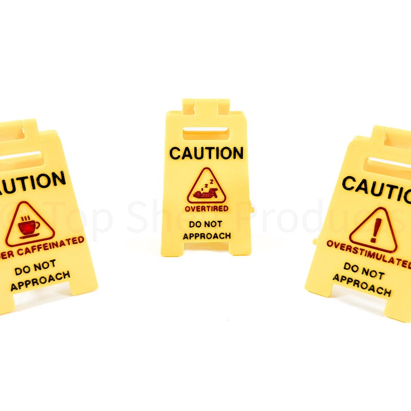 Funny Yellow Signs for Desk - Etsy