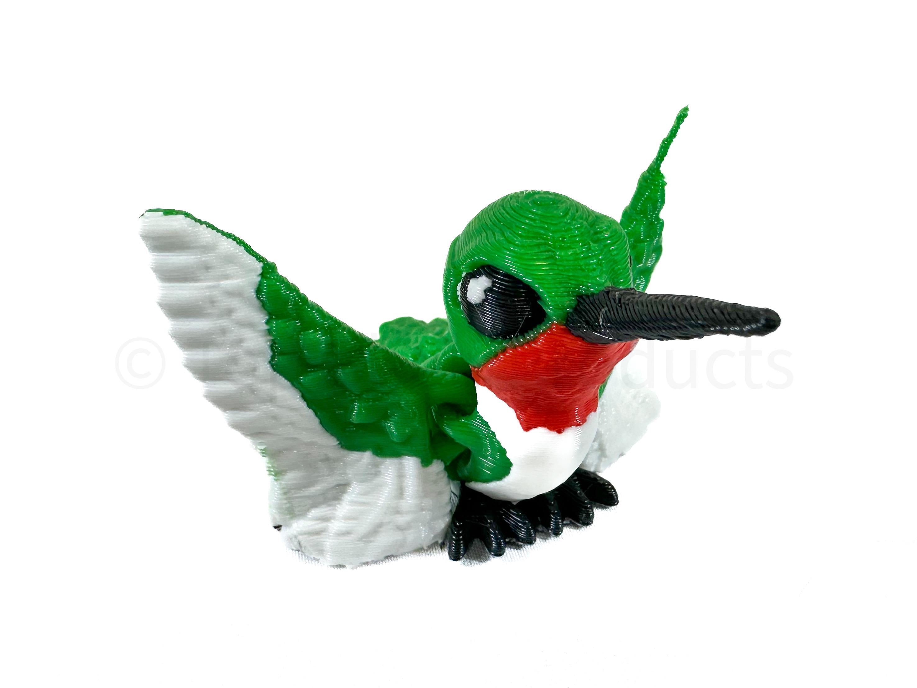 3D Printed Articulated Hummingbird – Fidget Bird Toy, Collectible ...