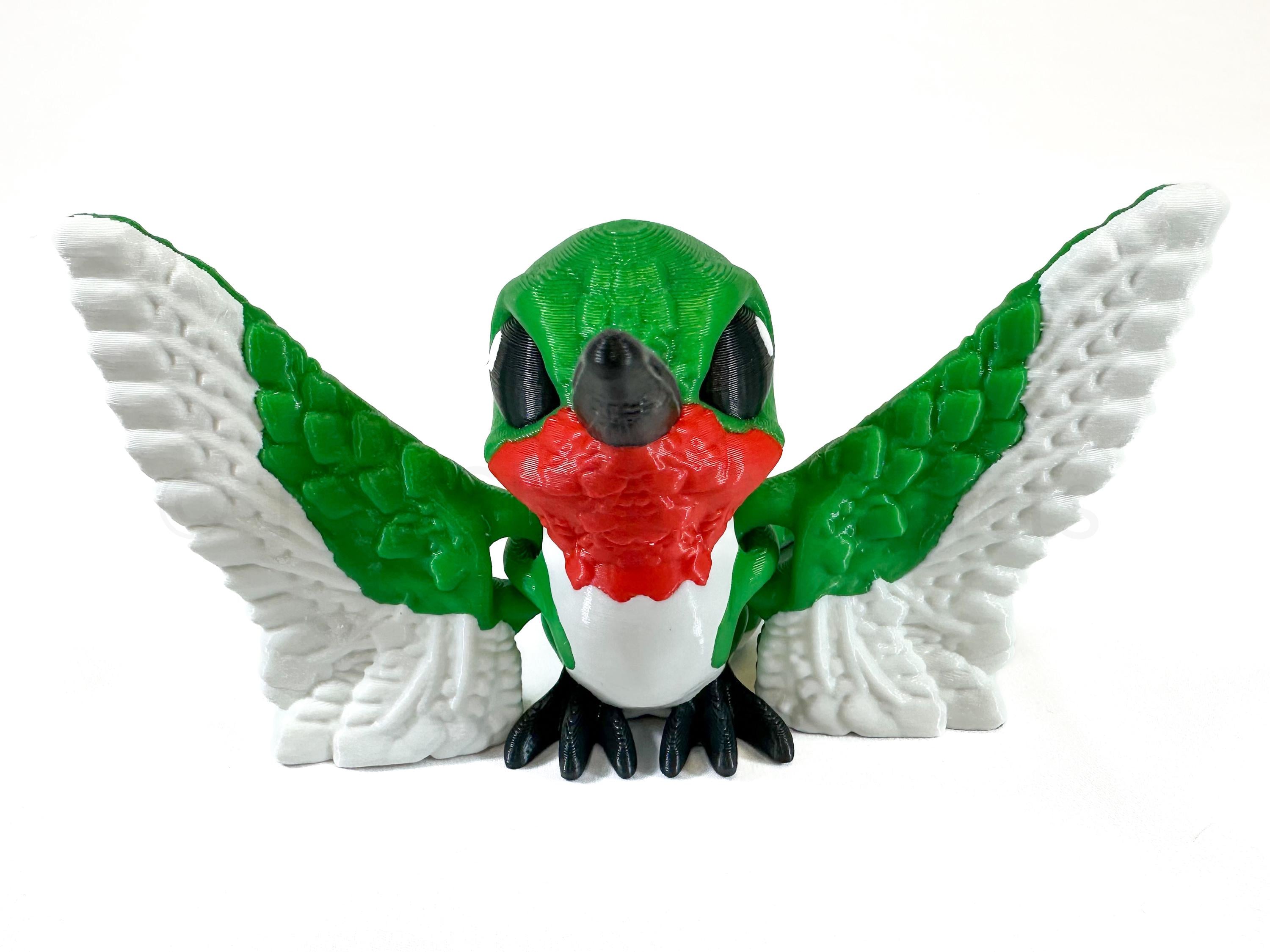 3D Printed Articulated Hummingbird – Fidget Bird Toy, Collectible ...