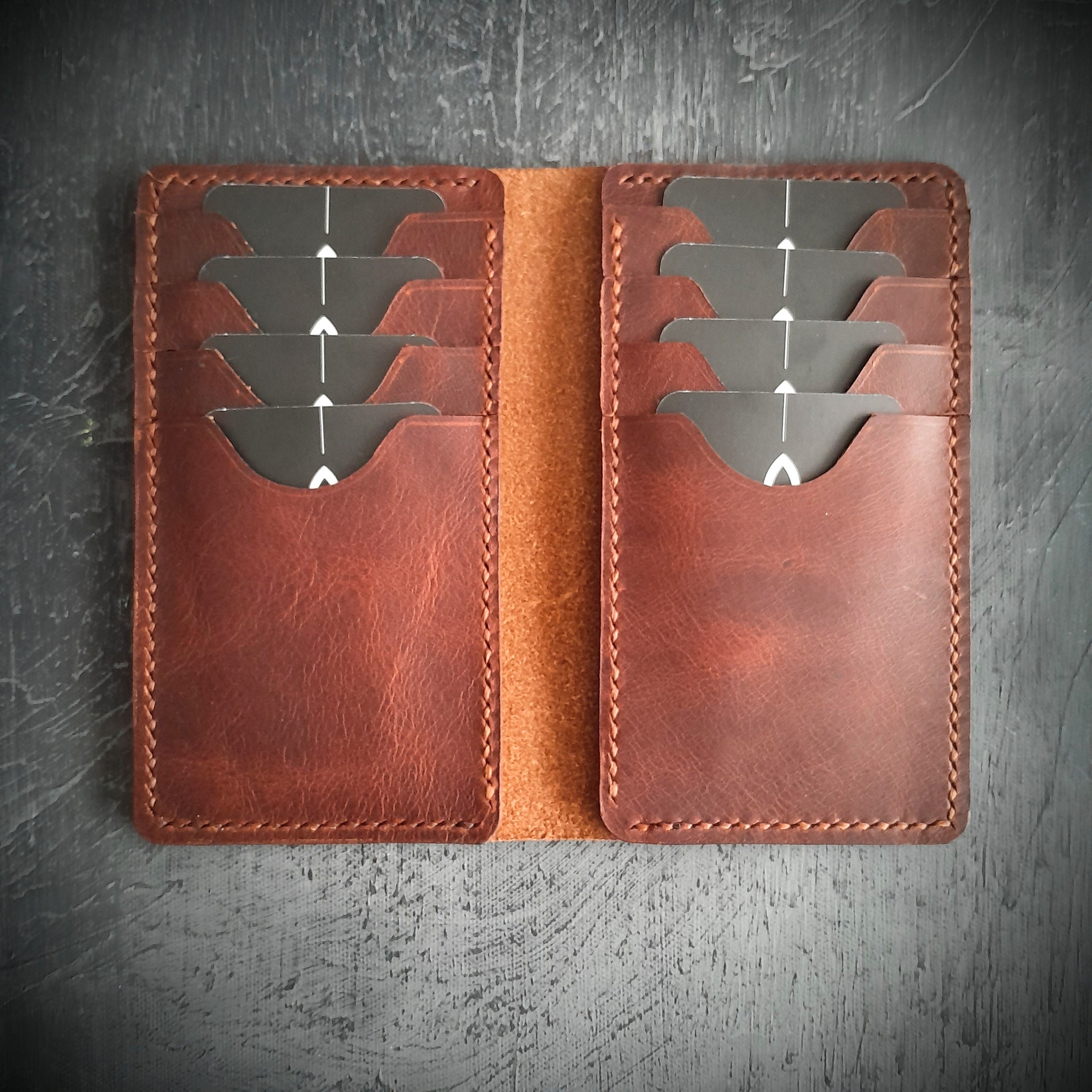 Personalized Long Wallet, Credit Card Holder, Custom Bifold Card Wallet ...