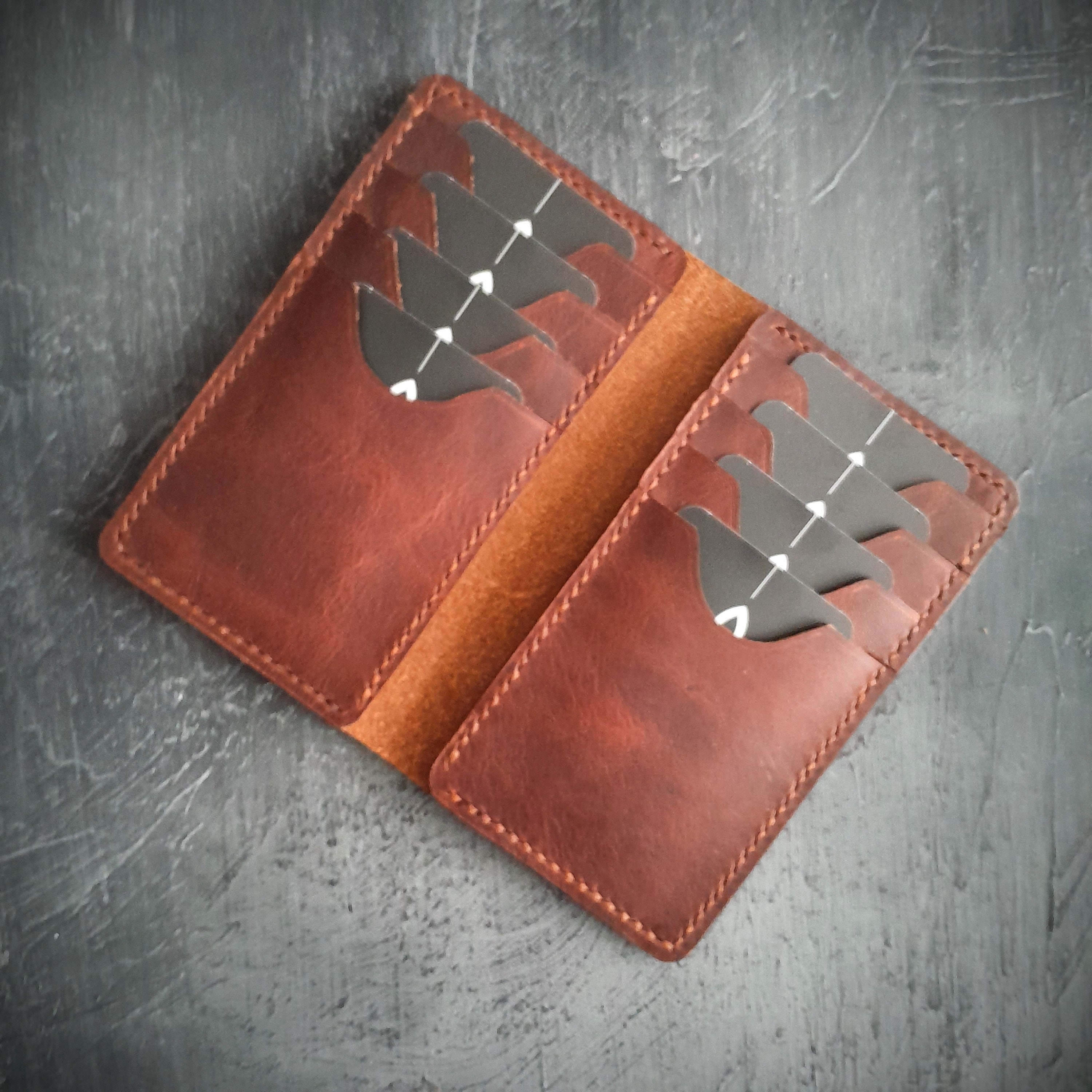 Personalized Long Wallet, Credit Card Holder, Custom Bifold Card Wallet ...